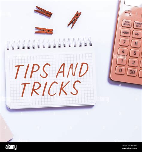 Sign Displaying Tips And Tricks Word Written On Helpful Advices That