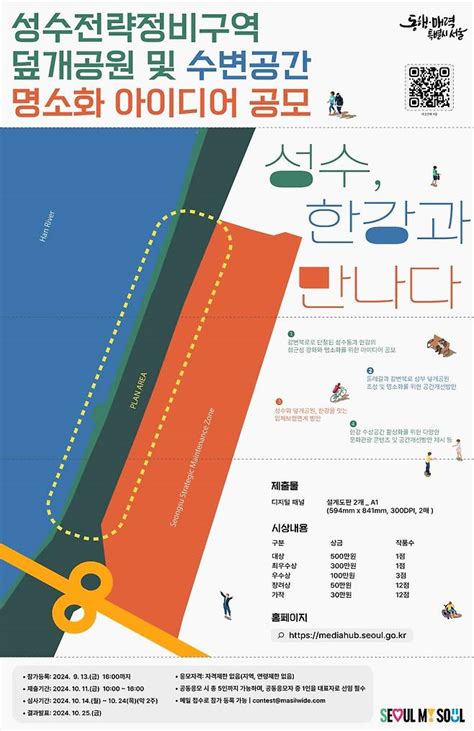 성수 한강 잇는 덮개공원·수변공원 시민 아이디어로 만든다
