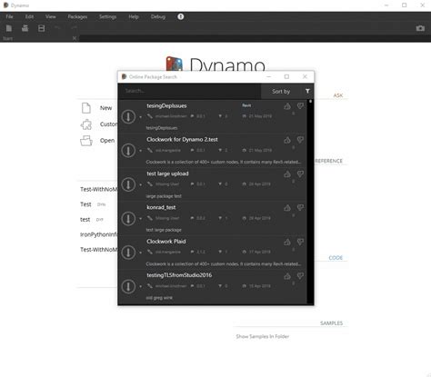 [request for feedback] dynamo package external dependency filter page