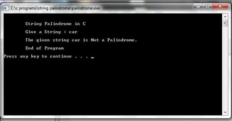 Free Programming Source Codes And Computer Programming Tutorials String Palindrome In C