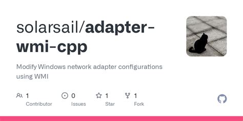 github solarsail adapter wmi cpp modify windows network adapter