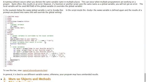 Naming Collisions Youtube