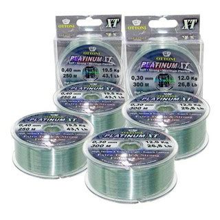 Linha Platinum XT Monofilamento OTTONI Várias Medidas cor cinza Shopee Brasil