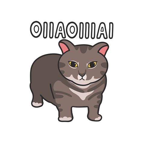 Spinning Cat Meme Sticker T Shirt Cute Illustration 52855313 Png