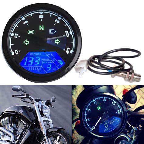 Motorcycle Panel Speedometer Night Vision Dial Odometer Led Multi