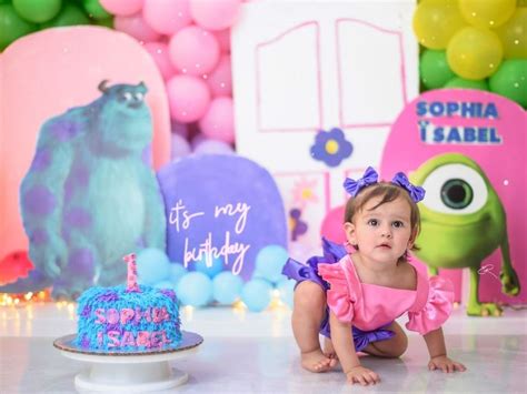 Smash Cake Monster Inc Fiesta De Monster Inc Cumpleaños De Monsters