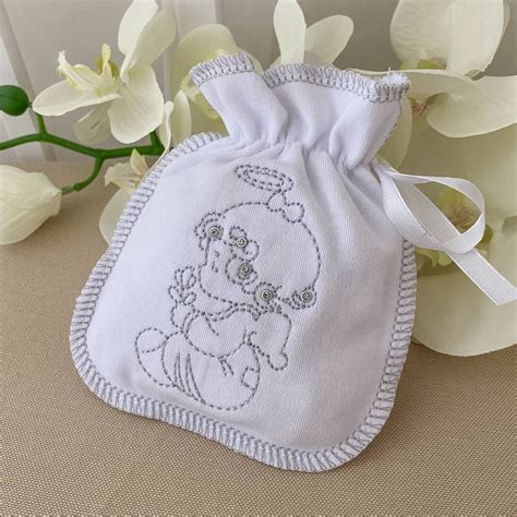 Мешочек для первого локона Бетис Крестильная сокровищница 13х16 см Белый 27080038 купить Mammyclub