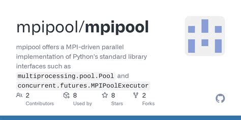 Github Mpipoolmpipool Mpipool Offers A Mpi Driven Parallel Implementation Of Pythons