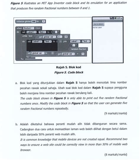 Solved Figure Illustrates An MIT App Inventor Code Block Chegg Com