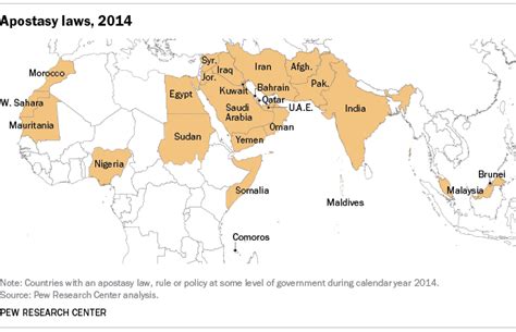 Which Countries Still Outlaw Apostasy And Blasphemy Pew Research Center