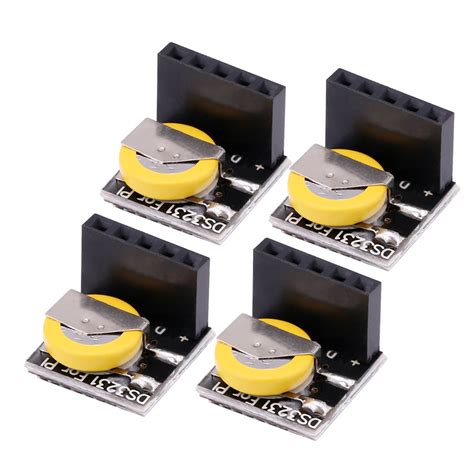 4 Pcs RTC Clock Module DS3231 High Precision 5ppm Real Time With 6