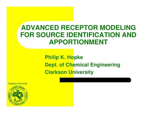 Pdf Advanced Receptor Modeling For Source Identification · Pdf