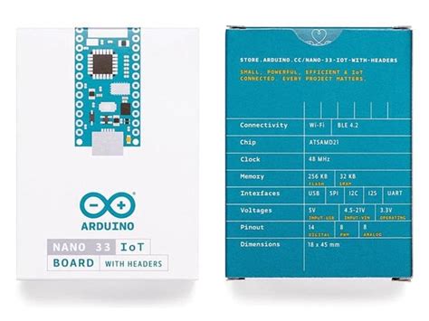 Arduino® Nano 33 Iot Met Headers Ard Abx00032 Rutten Elektroshop