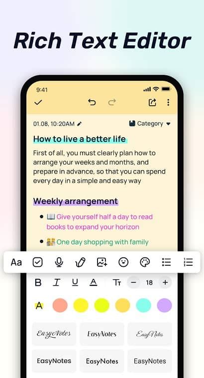دانلود Easy Notes 12731028 نسخه جدید برای اندروید اپ ناب