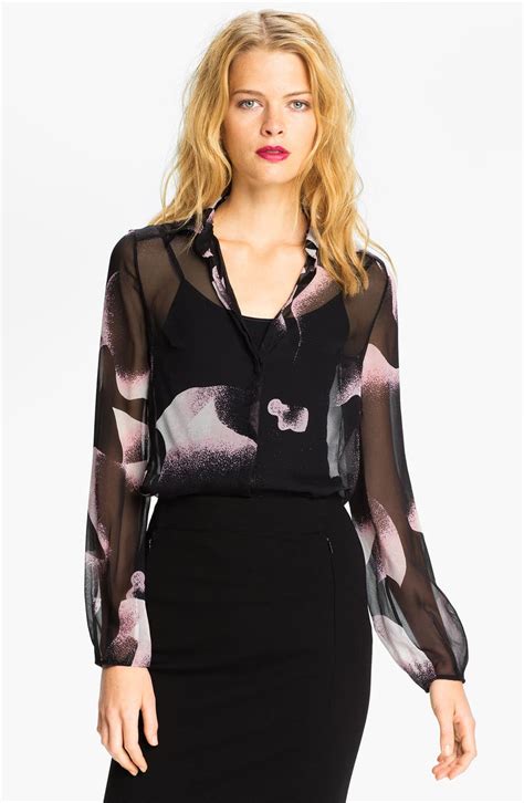 Diane Von Furstenberg Print Silk Blouse Nordstrom