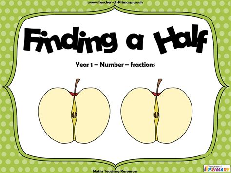 Finding A Half Year 1 Teaching Resources