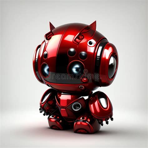 Adorable Mini Robot Stock Illustration Illustration Of Artificial