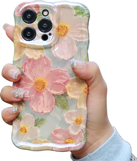 Mouzor Cute Case For Iphone 14 Pro Max Colorful Retro Oil