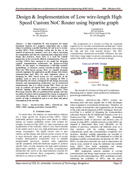 Pdf Design And Implementation Of Low Wire Length High Speed Custom Noc