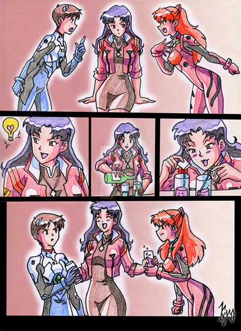 Tg And Tf Misato Asuka And Shinji 1 By Kyo Domesticfucker On Deviantart