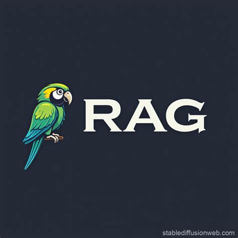 Lang And Rag Logo With Parrot Stable Diffusion Online