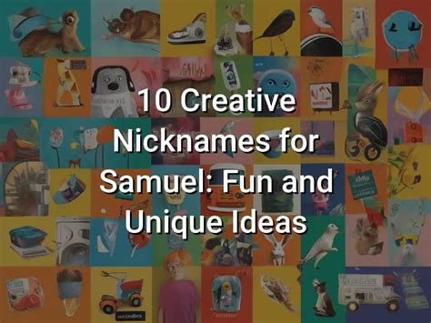 10 Creative Nicknames For Samuel Fun And Unique Ideas Symbol Genie