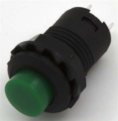 DS Green Mm Mounting Diameter Self Lock ON OFF Round Push Button Switch