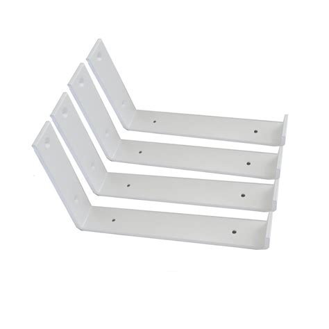 4 Pack White 100in Heavy Duty Floating Shelf Bracketsevolf