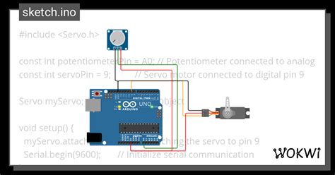 Servo Dan Potensiometer M YAZID Wokwi ESP STM Arduino Simulator