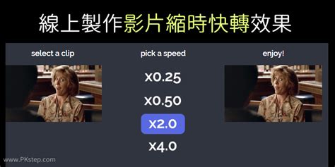 線上影片縮時工具，加快到4倍、16倍以上！製作快轉效果
