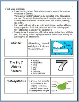 Ecology Flashcards By Science From Murf LLC Teachers Pay Teachers