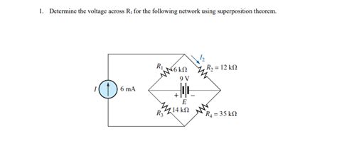 Solved 1 Determine The Voltage Across R For The Following
