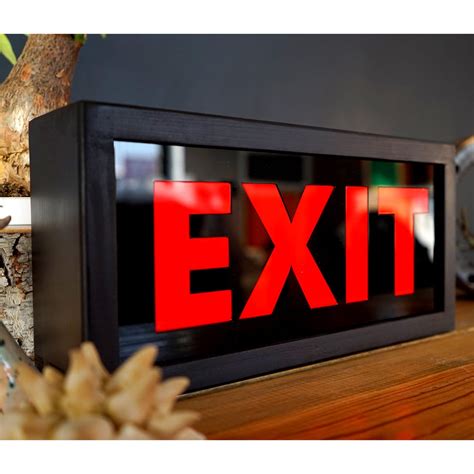 Exit Sign Exit Lightbox Light Box Sign Exit Light Exit Sign Light