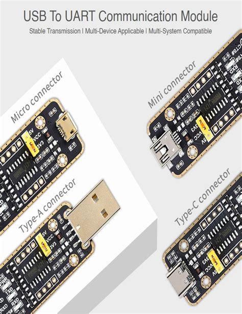 Waveshare Usb A A Uart Conectores De Módulo De Transmisión De Alta Ve