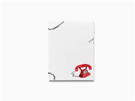 Vintage Telephone Notepad The Singing Little Bird