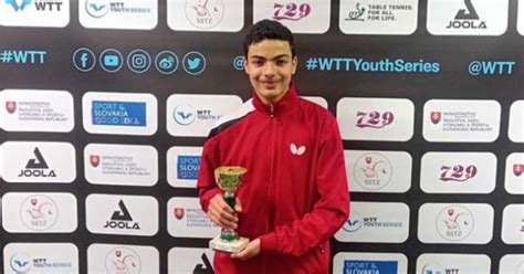 Wtt Youth Contender Le Jeune Pongiste Tunisien Wassim Essid Médaillé