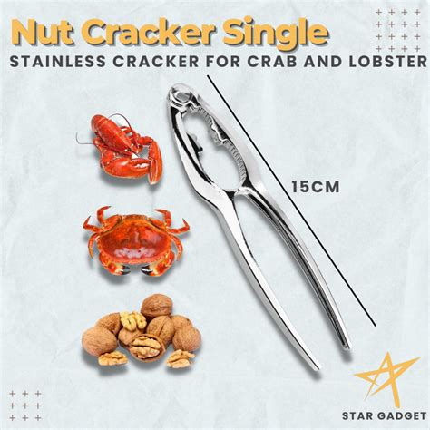 Lobster Crab Cracker Nut Nutcracker Seafood Shell Opener Stainless