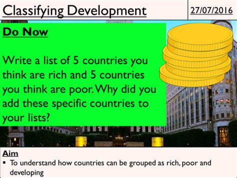 Measuring And Classifying Development Teaching Resources