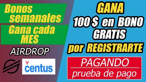Gana 100 Dolares Gratis Por Registrarte · Gana Bonus Por Semana Y Por