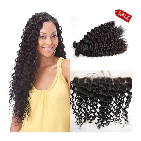 Stock Best Brazilian Virgin Hair Deep Wave Bundles And Frontal Deals