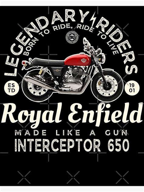 Custom Graphical Designs Of Royal Enfield Interceptor Poster For