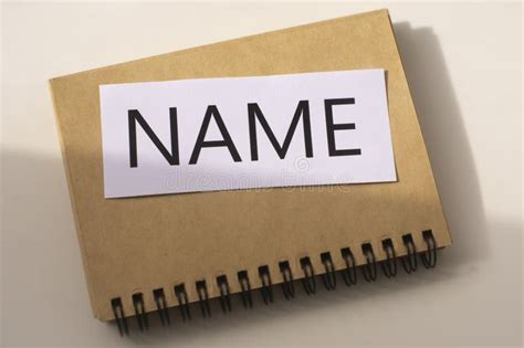 The Word Name Brand And Naming Concept Stock Image Image Of Building