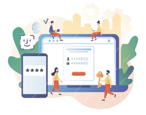 premium vector two factor verification duo authentication