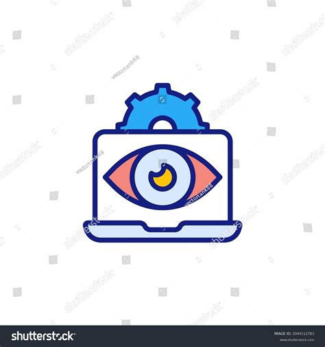 System Monitoring Icon Vector Logotype Stock Vector Royalty Free 2044112783 Shutterstock