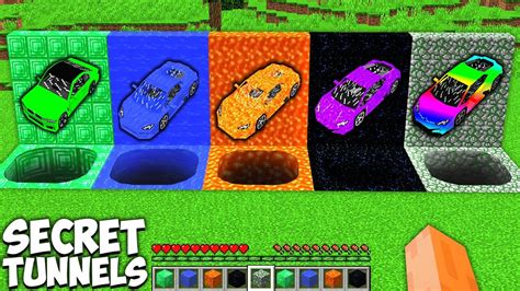 Whats Inside The Secret Tunnels In Minecraft Which Car Is Better