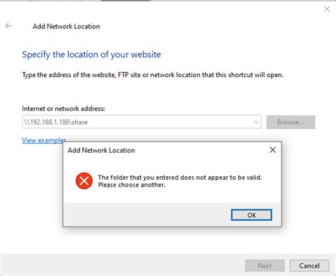 Samba Share Not Accessible Through Windows 10 Configuration Home