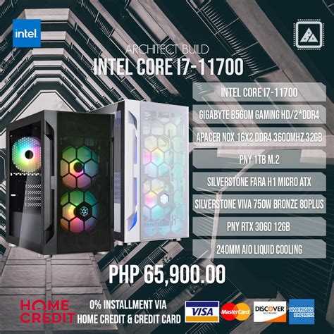 Intel Core I7 11700 Architect Package Build Bluearm Computer Store