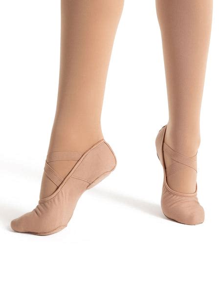 Capezio Hanami Ballet Shoe Adults Split Sole Canvas Light Sunt