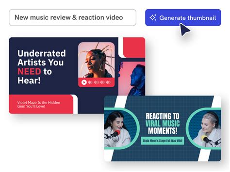 AI Video Thumbnail Generator Design Video Thumbnails With AI