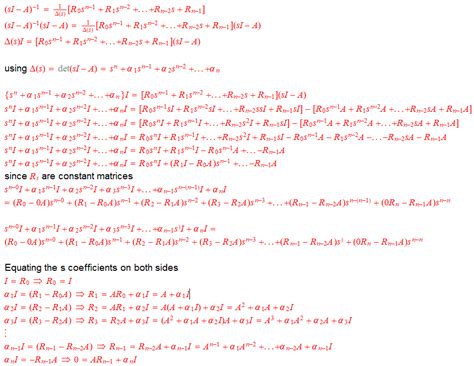 proving the results for the trace of a matrix